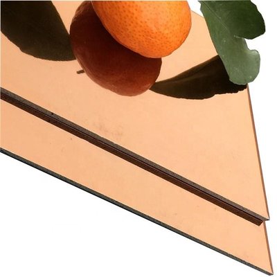 4x8 MKS001 Outdoor Mirror Aluminum Composite Panel For Kitchen Cabinets PVD Colored