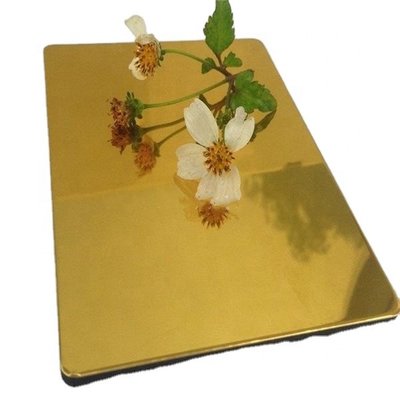 4x8 MKS001 Outdoor Mirror Aluminum Composite Panel For Kitchen Cabinets PVD Colored