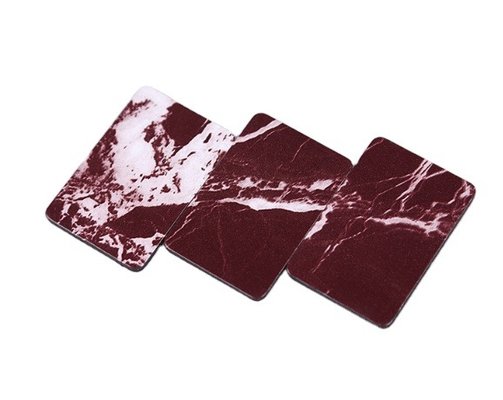 Wall Cladding Marble Aluminum Composite Panel Stone Effect MKS001 Outdoor PVD Colored
