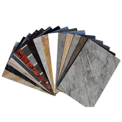 Linyi factory exterior wall marble colors acp sheet aluminum composite panels