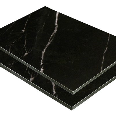 Wall Cladding Marble Aluminum Composite Panel Stone Effect MKS001 Outdoor PVD Colored