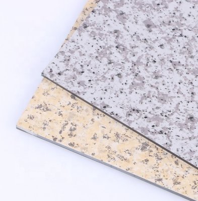 MKS001 Outdoor Marble Aluminum Composite Panel PVD Colored Building Material Wall Decorative