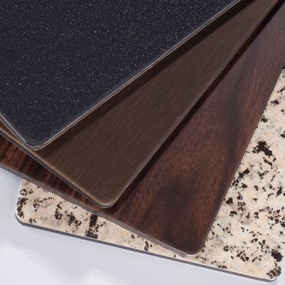 MKS001 Outdoor Marble Aluminum Composite Panel PVD Colored Building Material Wall Decorative