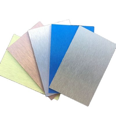 4mm PVDF PE Brushed red / Brushed gold alucobond fireproof ACP aluminum composite panel