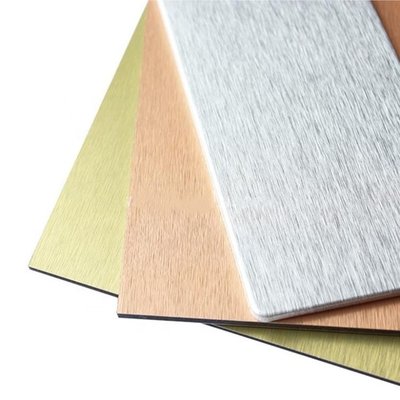 Building Materials Brushed Aluminum Composite Panel MKS001 Outdoor PVD Colored