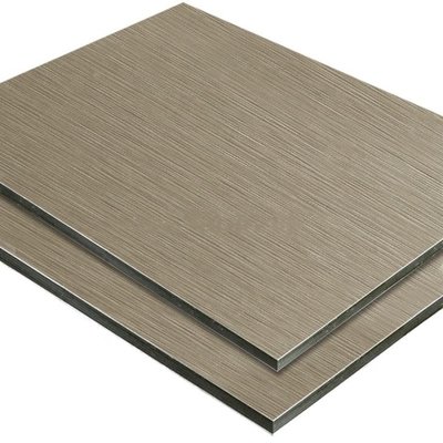 Cheapest Interior Wall Cladding Brushed Aluminum Composite Panel Exterior Wall Cladding PVDF Brushed Aluminum Composite Panel