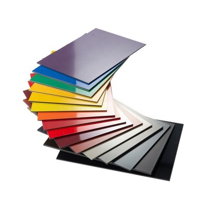 Wall Cladding Fireproof PVDF Aluminum Composite Panel Glossy PVD Colored