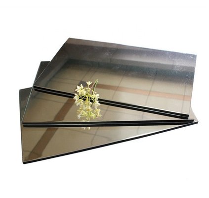 Mirror finish aluminum composite panel exterior use wall cladding 4x8 ACP