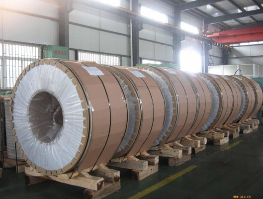 Smooth Color Coated Aluminium Strip Coil For Building 20mm - 600mm ISO Standard