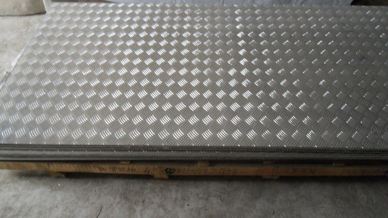 Printed Ceilings Roofing Alloy Aluminium Checkered Plate Thickness 1.5mm - 6mm