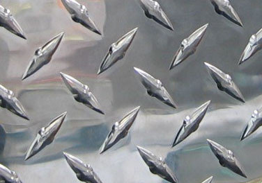 Printed Ceilings Roofing Alloy Aluminium Checkered Plate Thickness 1.5mm - 6mm