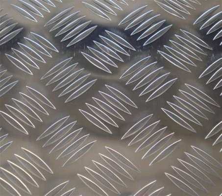 Color Coated Polished Aluminum Checkered Sheet Thickness 1.5mm - 6mm , Diamond Plate Sheets