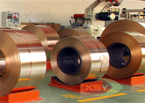 0.8mm T2 Copper Conductivity Strip , Copper Sheet Metal Roll