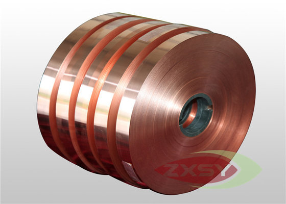0.8mm T2 Copper Conductivity Strip , Copper Sheet Metal Roll