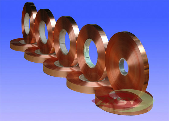 Beryllium Copper Conductivity Strip In Coil , T2 Red Copper Strip