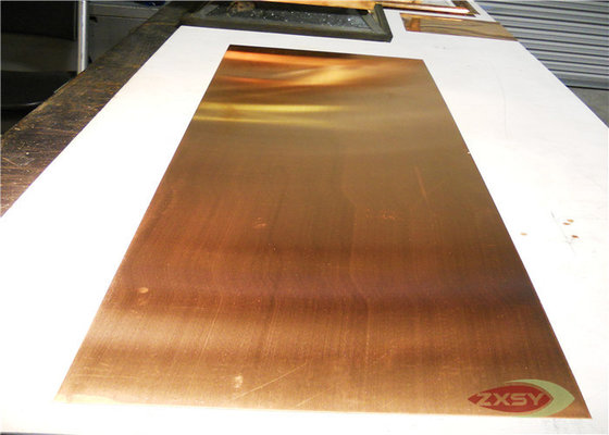 Professional Conductive Brass Copper Sheet Metal C12200 Cold rolled