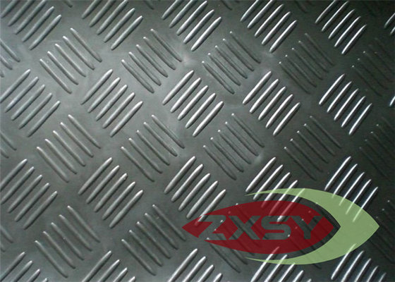 Anodized 3003 Five Bar Non Ferrous Aluminium Tread Plate , Diamond Plate Aluminum