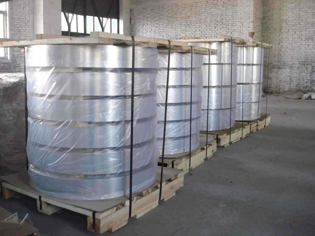 Smooth Silver Round Edge Aluminium Strip , Polished Aluminium Sheets