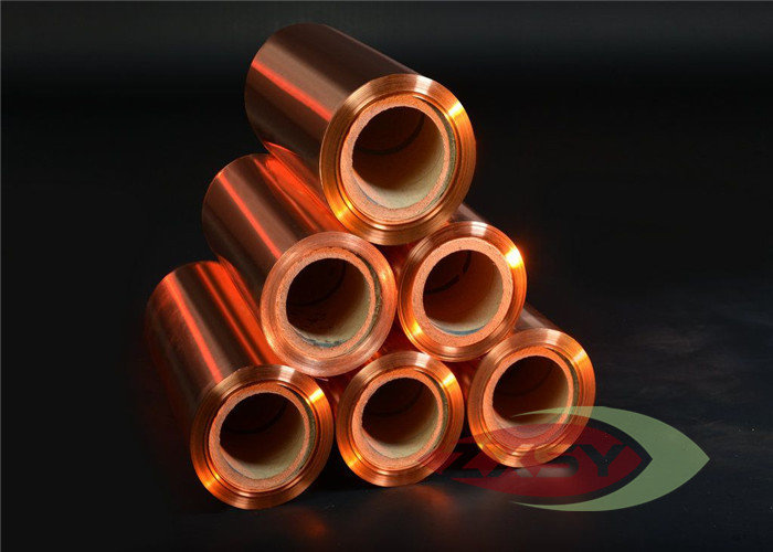 Double Single Face Conductive Mylar Copper Foil Roll High Hardness
