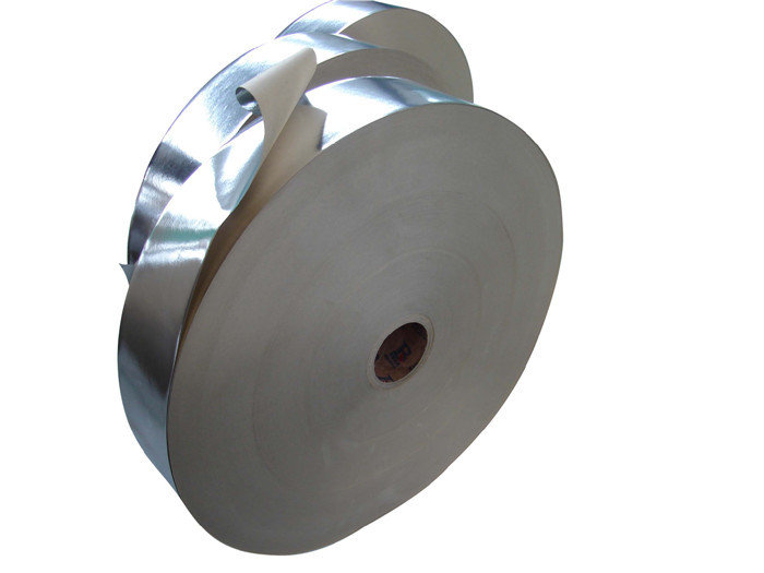 PE Coating Aluminium Foil Roll , 8011 8021 1235 O Aluminum Adhesive Tape Foil Jumbo Roll