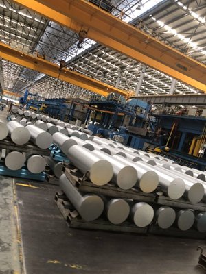 Mechanical Parts Extruded Aluminum Bar 2A12 T4 / H112 Coating Surface Treatment