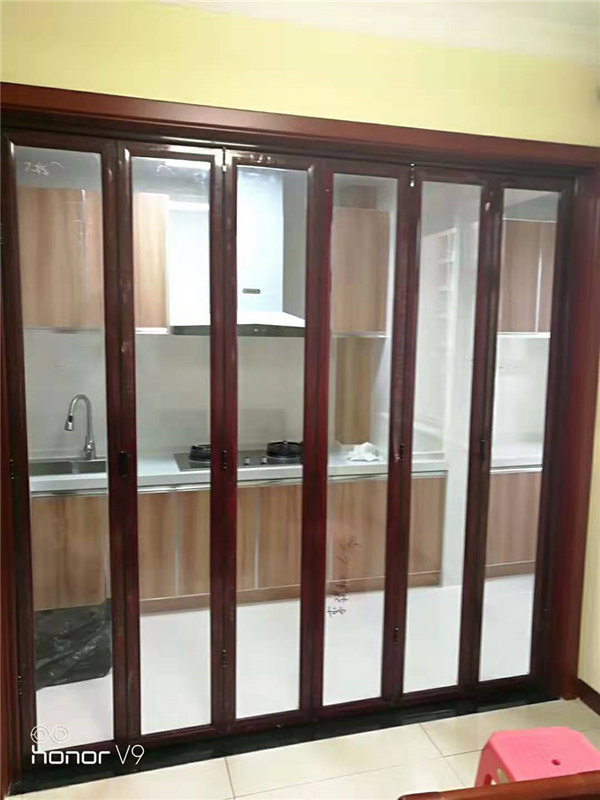 46 series aluminium bi folding glass door long life span glass bifold doors aluminum folding door