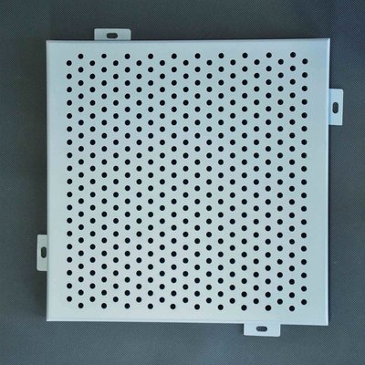 Powder Coated Aluminum Solid Panels Exterior Metal Cladding Perforated patterns supplier