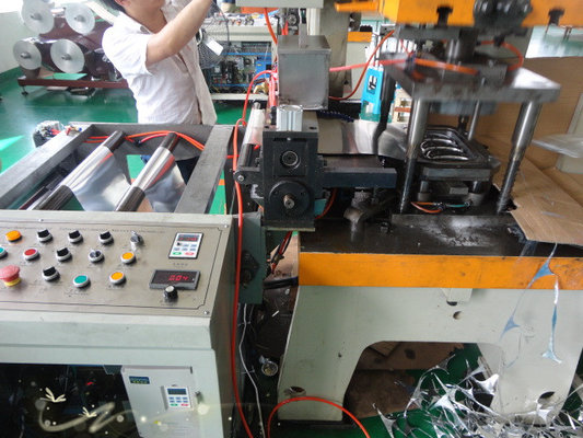 5.5 - 7.5Kw Aluminium Foil Container Making Machine For Airline Aluminum Foil Tray