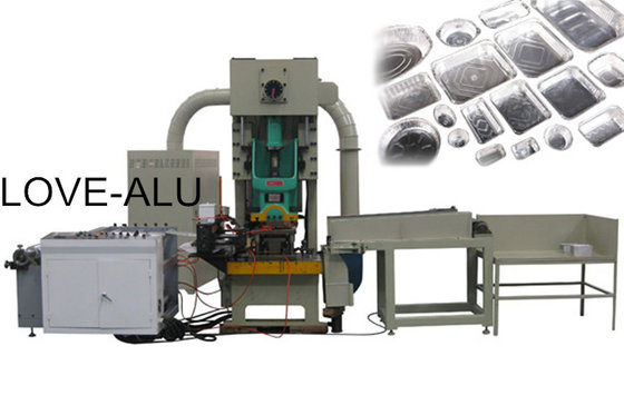 Auto Feeder Aluminum Foil Container Making Machine 45 Ton Pneumatic Press