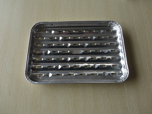 Half Medium Aluminum foil roasting pan For Picnic / Aluminum Foil BBQ Grill Pan
