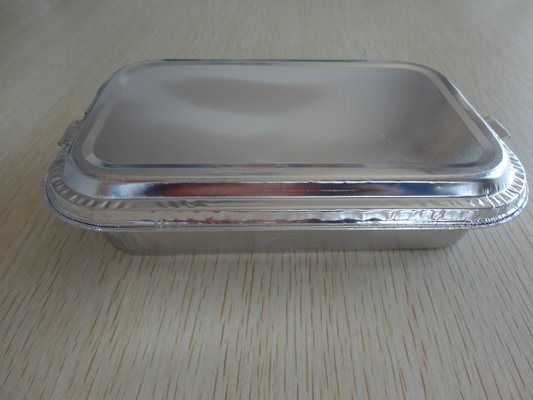 Airline Catering Coated Foil Casserole Dishes Aluminum Foil Trays , Eco Friendly