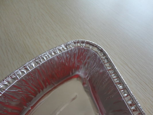 Recycled Small Silver Aluminum Foil Food Storage Container For Baking / Packing