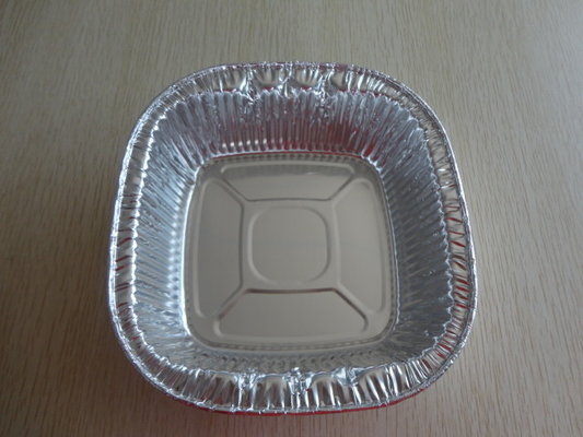 Square Stackable Aluminum Foil Takeaway Containers Recycling For Instant Noodles