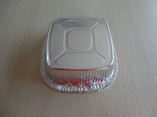 Square Stackable Aluminum Foil Takeaway Containers Recycling For Instant Noodles