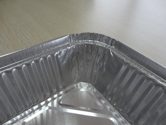 Packing Silver Aluminum Foil Containers With Lid For Frozen Ready Meals