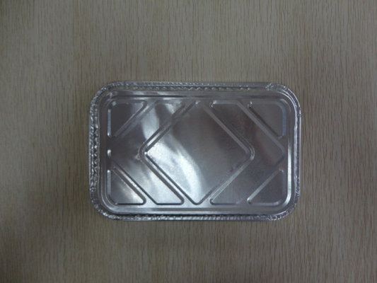 Packing Silver Aluminum Foil Containers With Lid For Frozen Ready Meals