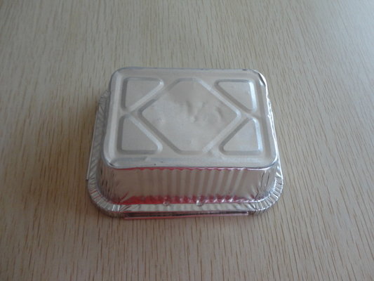 Food grade Aluminum Foil Containers recyclable Rectangle Dairy use For food Storage