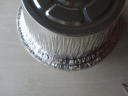 Round 8 inch Foil Takeaway Containers Aluminum Foil Pan / For Catering