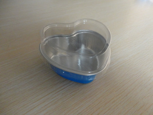 Heart shaped Heat Resistant Aluminum Foil Baking Dishes Food Container 300ml