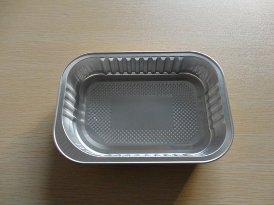 Eco Friendly Airline Foil Takeaway Containers Golden Coated For Meal