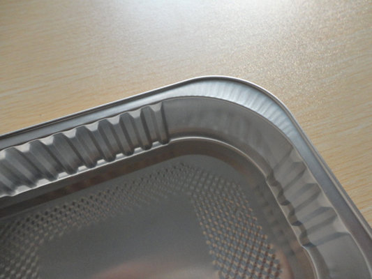 Eco Friendly Airline Foil Takeaway Containers Golden Coated For Meal