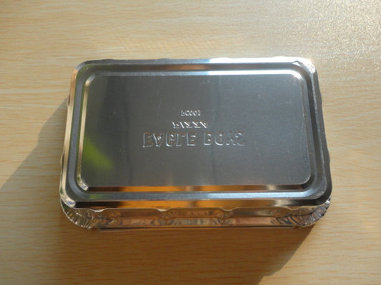 Rectangle Aluminium Foil trays Pollution Free For Barbecue , Aluminium Food Trays