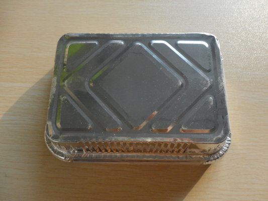 Kitchen Recycling Aluminum Foil Containers / Aluminum foil dish Rectangle Shape