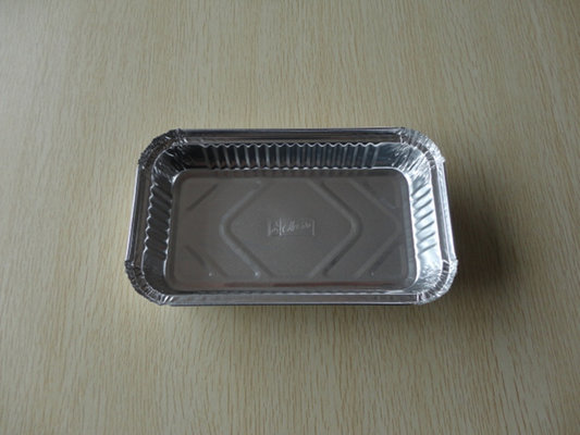 Airline Catering Pollution-Free Aluminum Baking Pans 580ml With Light Weight