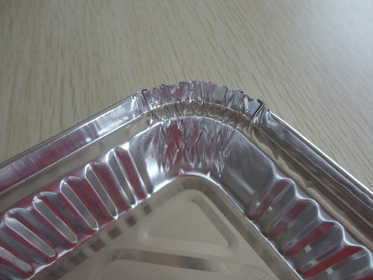 Airline Catering Pollution-Free Aluminum Baking Pans 580ml With Light Weight