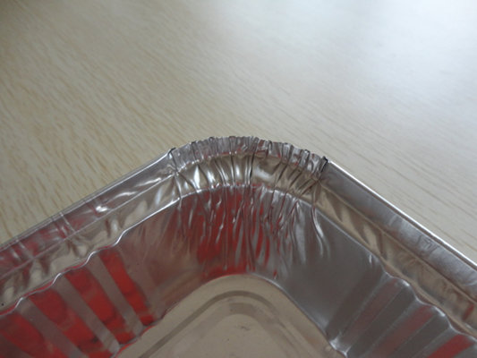 Frozen Seafood Aluminum Food Storage Containers / Aluminum Foil Pan Rectangular Shape