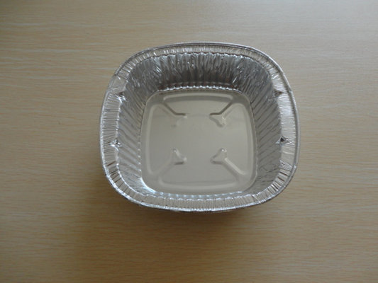 Recyclable Square Aluminum Foil Tray 0.07mm Korea Cookware With SGS FDA