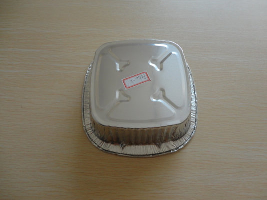 Recyclable Square Aluminum Foil Tray 0.07mm Korea Cookware With SGS FDA
