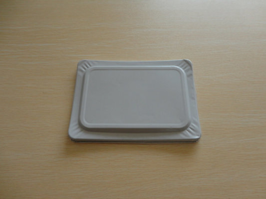 Disposable Aluminum Foil Lids for container sealing white coated for airline catering