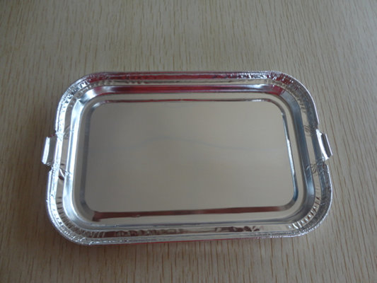 Rectangle Food grade Aluminum foil lid for food packing , baking , heating